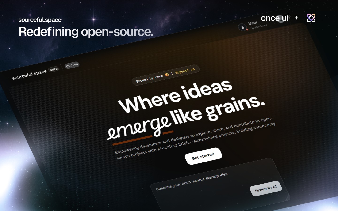 Sourceful Space – Once UI Hub